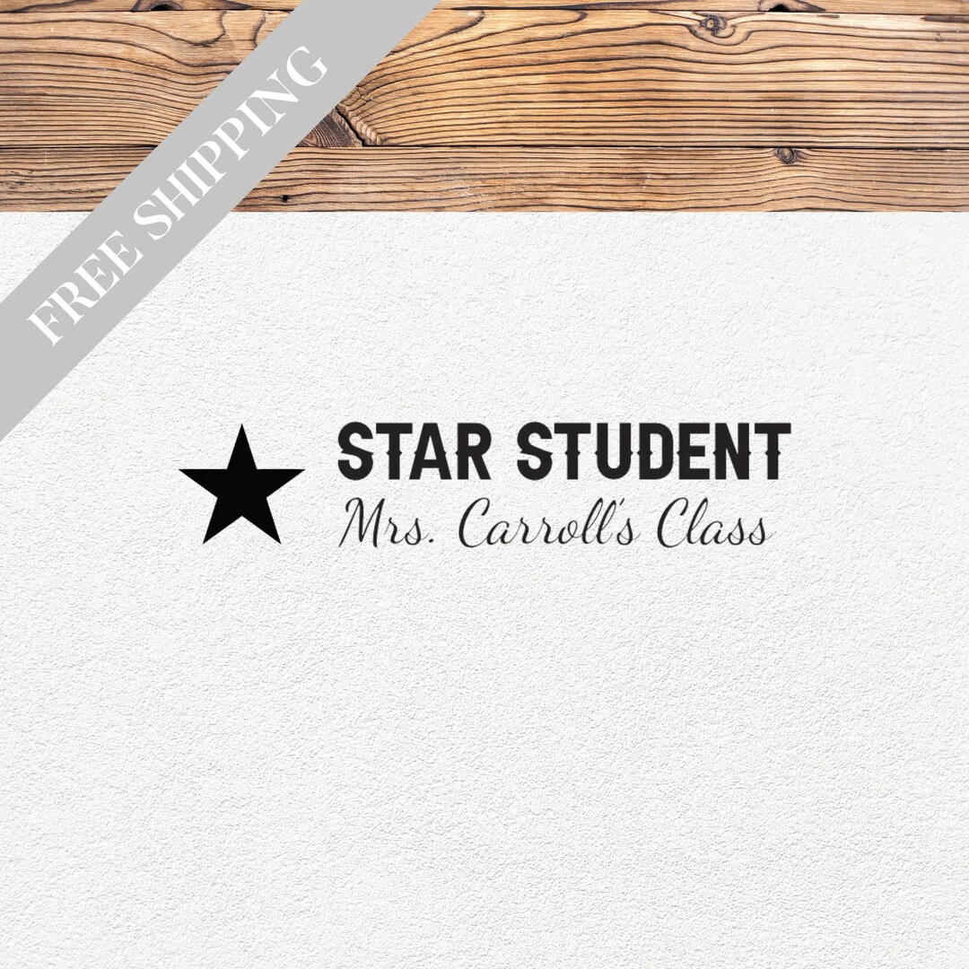 Star Student Stamp Teacher Stamp Homework Stamp School - Etsy