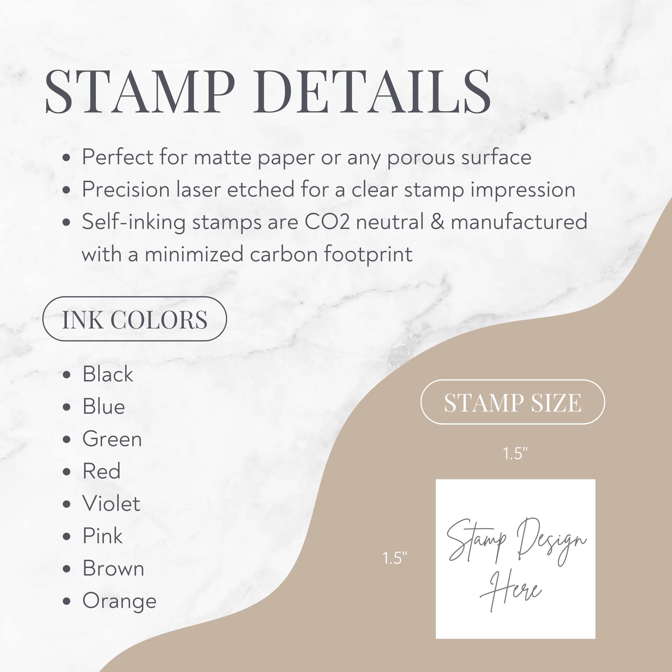 Custom Floral Handmade by Stamp, Personalized Craft Stamp - Etsy