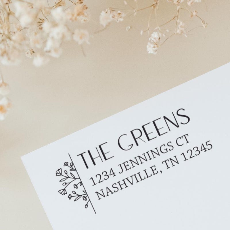 Address Stamp - Etsy