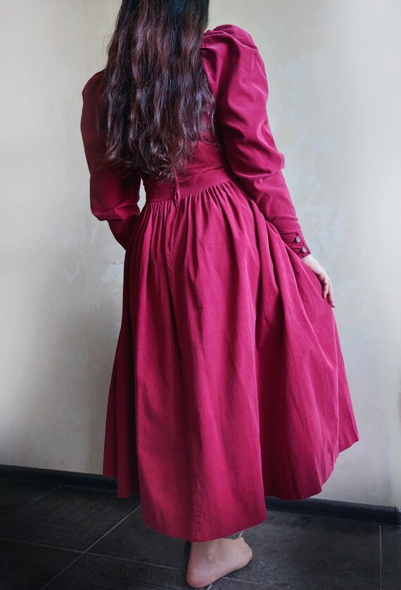 LAURA ASHLEY vintage 80s gorgeous formal micro cordur… - Gem