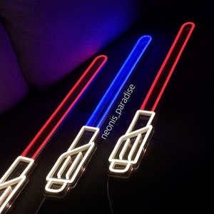 Sword Neon Sign, Saber Neon Sign, Movie Fans Sign, SW Neon Decor, Movie ...