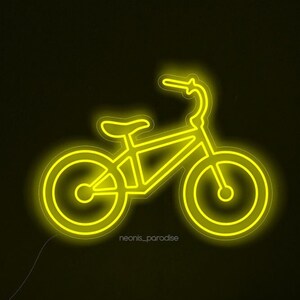 Bike Neon Sign, Bicycle Wall Sign, Bike Shop Sign, Cycling Neon ...