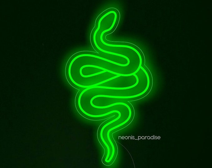 Snake Neon Sign, Animal Neon, Neon Wall Decor Sign, Led Neon Sign ...