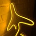 Plane neon sign Airplane led neon Neon wall decor Neon | Etsy