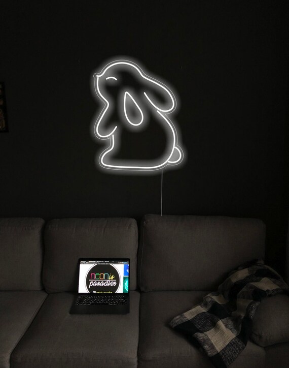 Bunny Neon Sign Rabbit Neon Sign Custom Neon Signage Neon - Etsy UK