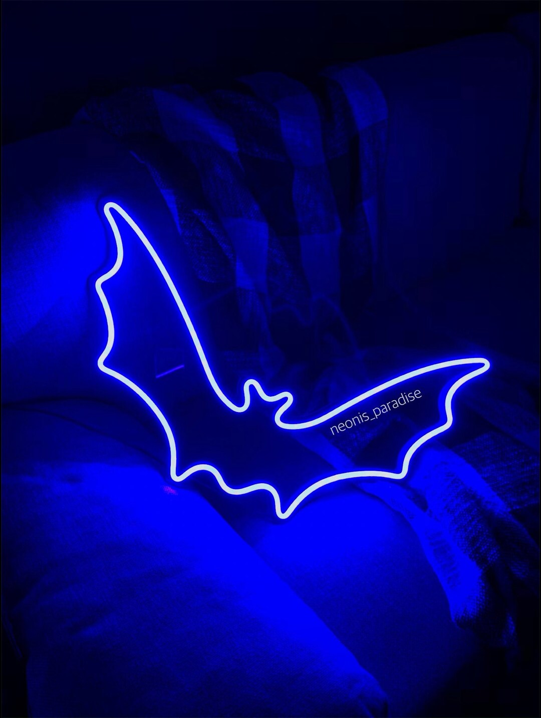 Bat Neon Sign, Scary Bat Neon Sign, Spooky Halloween Neon Sign ...