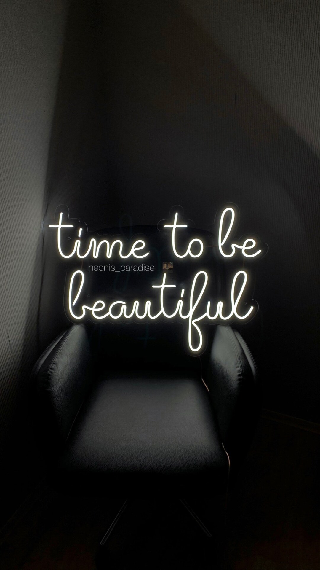 Beautiful Neon Sign, Time to Be Beautiful Neon Sign, Custom Neon Sign ...