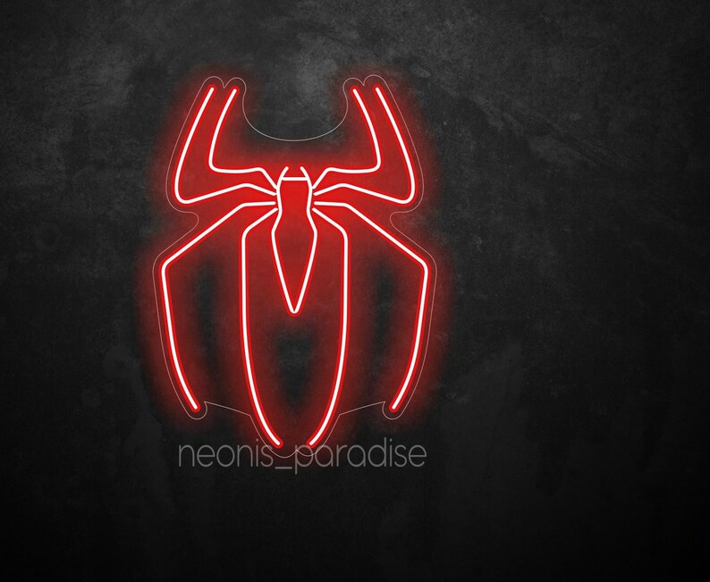 Spider Neon Sign Animal Neon Sign Movie Led Neon Custom - Etsy