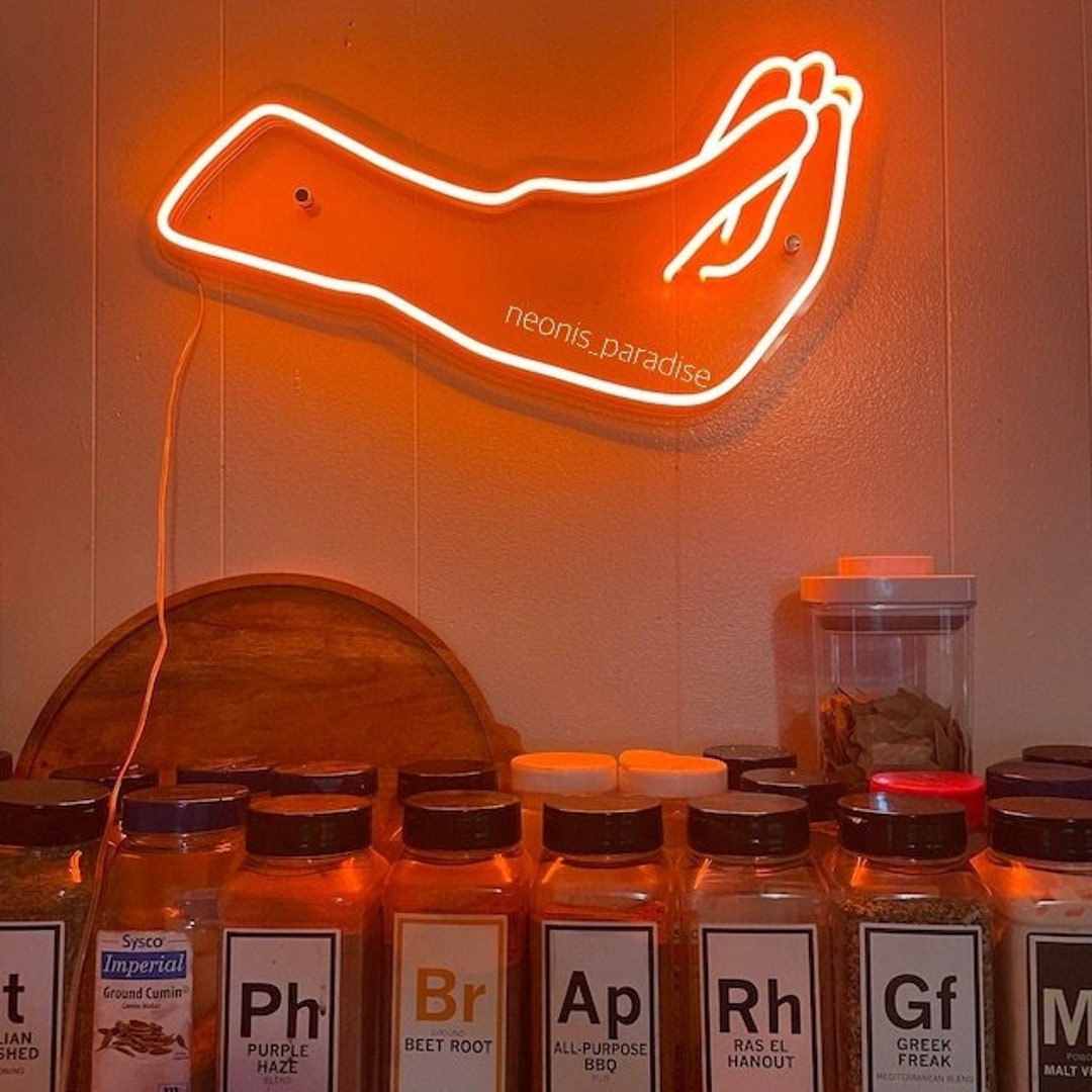 Italian Hand Gesture Sign, Hand Neon Sign, Italy Neon Sign, Classic ...