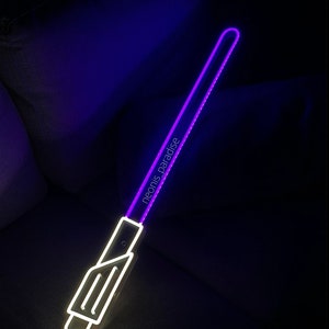 Sword Neon Sign, Saber Neon Sign, Movie Fans Sign, SW Neon Decor, Movie ...