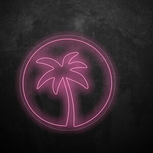 Palm Neon Sign Tree Neon Sign Beach Neon Sign Coconut Palm | Etsy