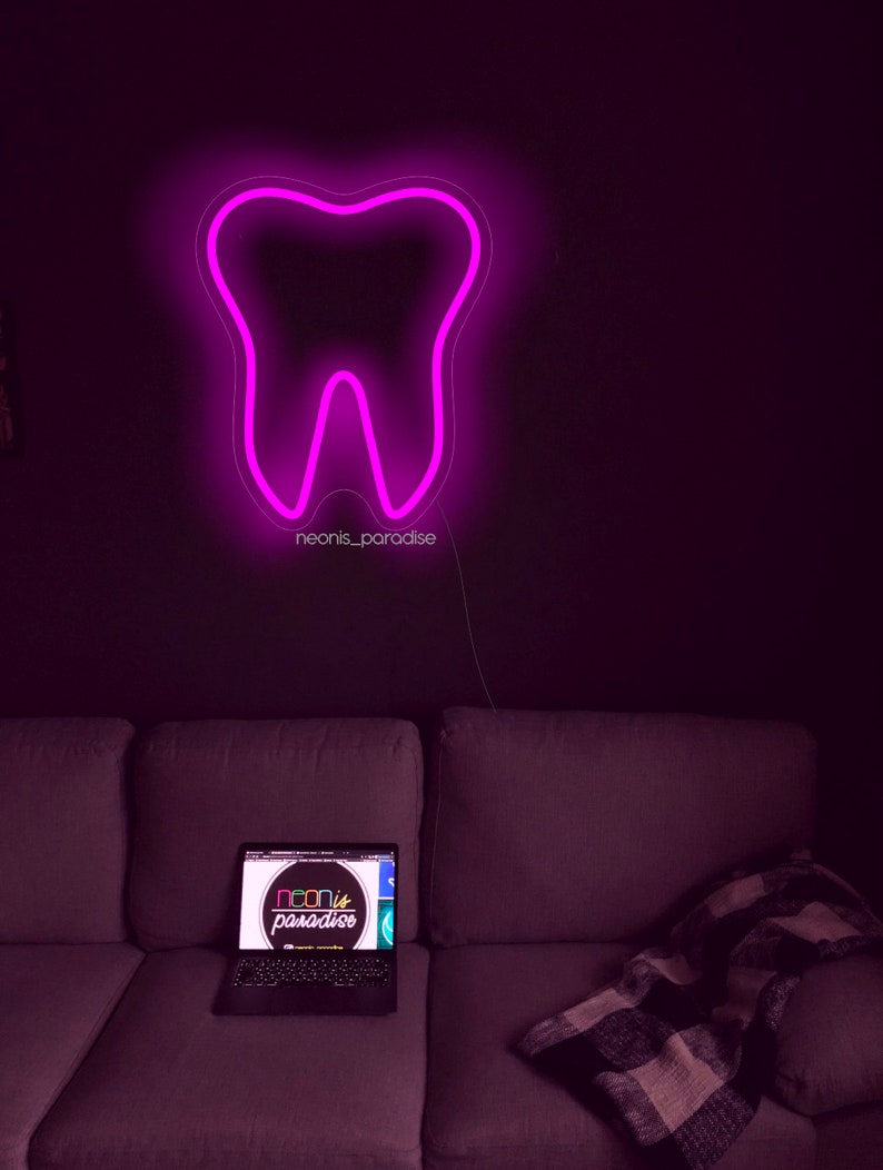 Tooth Neon Sign Dentist Office Decor Sign Custom Dental - Etsy