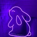 Bunny Neon Sign Rabbit Neon Sign Custom Neon Signage Neon - Etsy