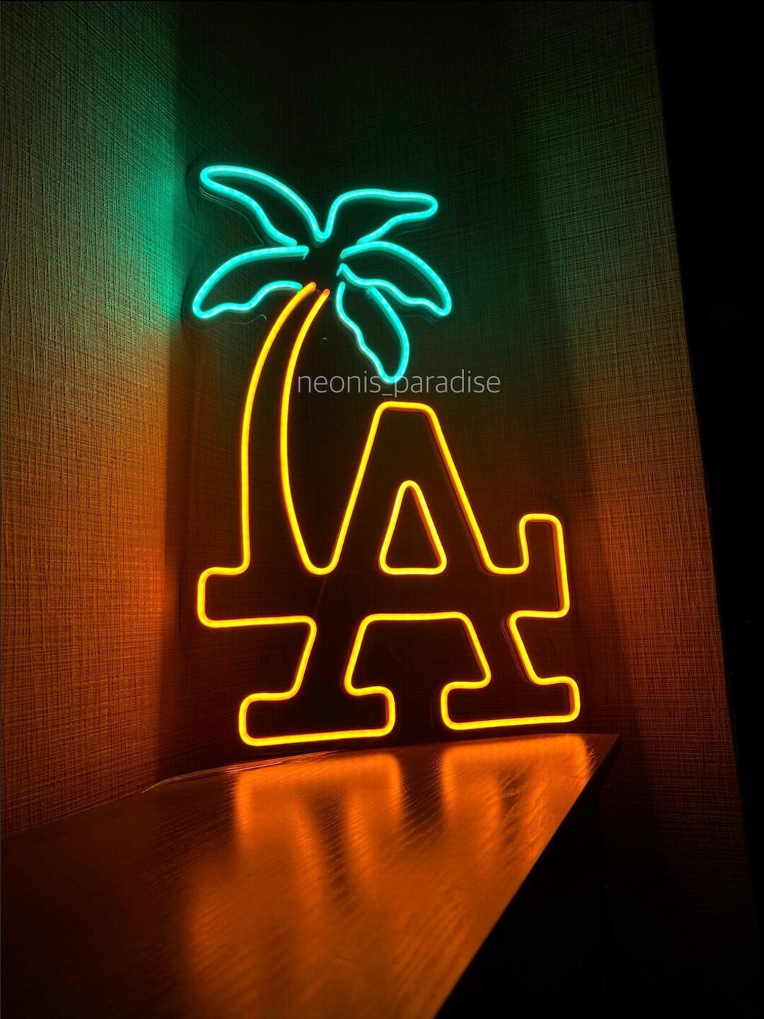 Los Angeles Neon Sign, California Sign, Los Angeles Logo, Los Angeles ...