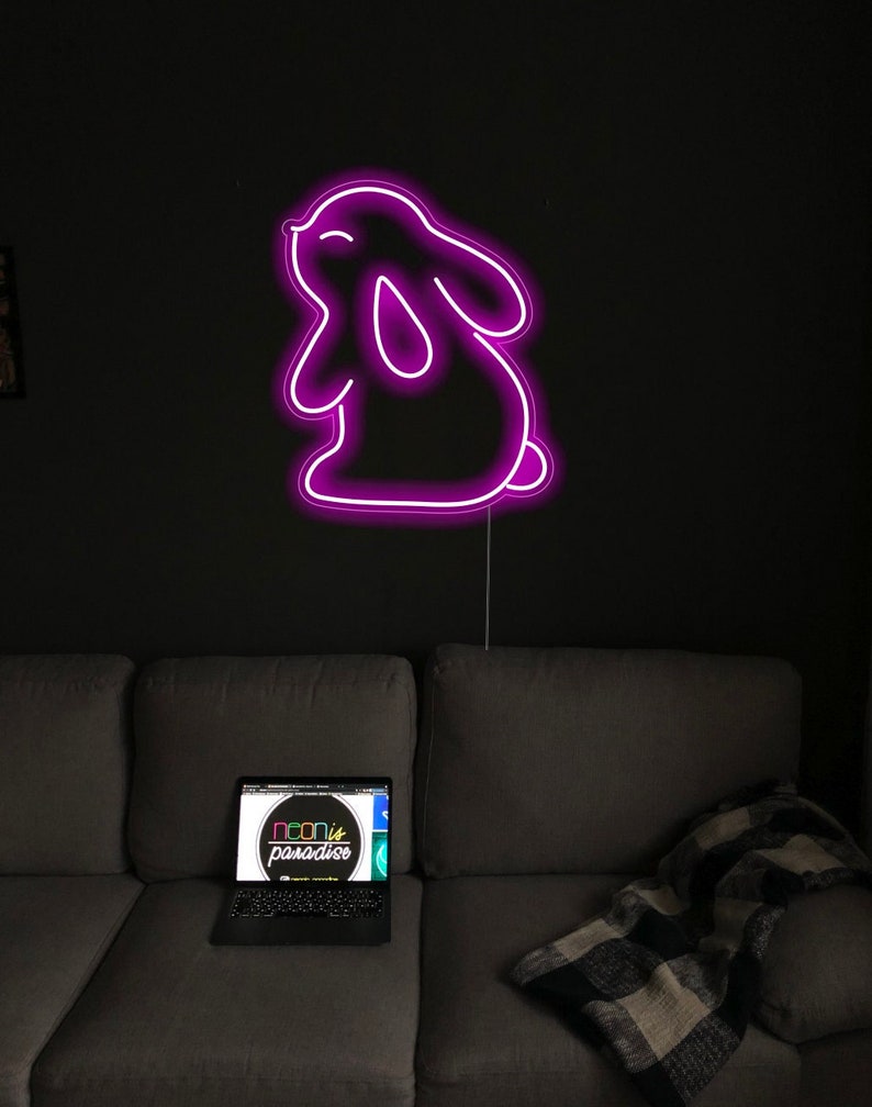 Bunny Neon Sign Rabbit Neon Sign Custom Neon Signage Neon - Etsy UK