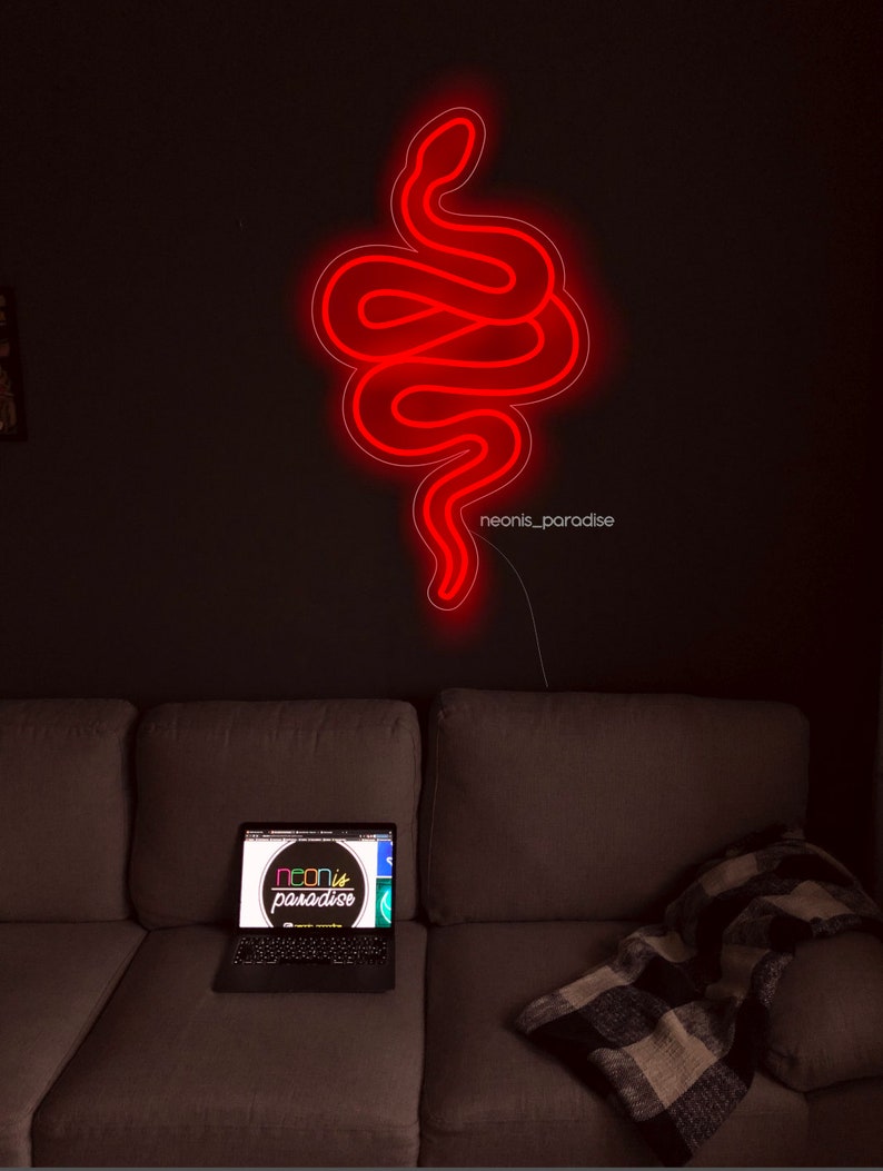 Snake Neon Sign Animal Neon Neon Wall Decor Sign Led Neon - Etsy