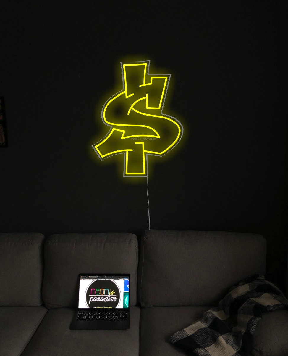 Dollar Neon Sign Money Led Neon Custom Neon Sign Lucky - Etsy