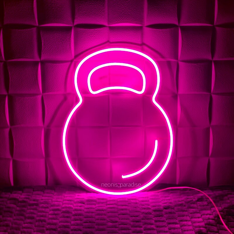 Neon Workout Sign - Etsy