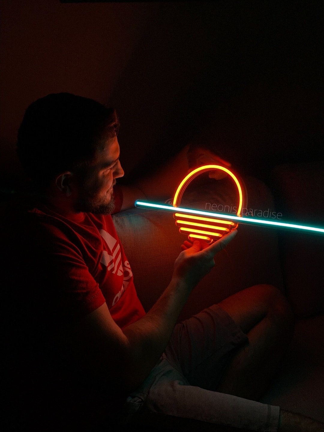 Sunset Neon Sign, Sunrise Led Neon Wall Decor, Sunset Vibes Sign ...