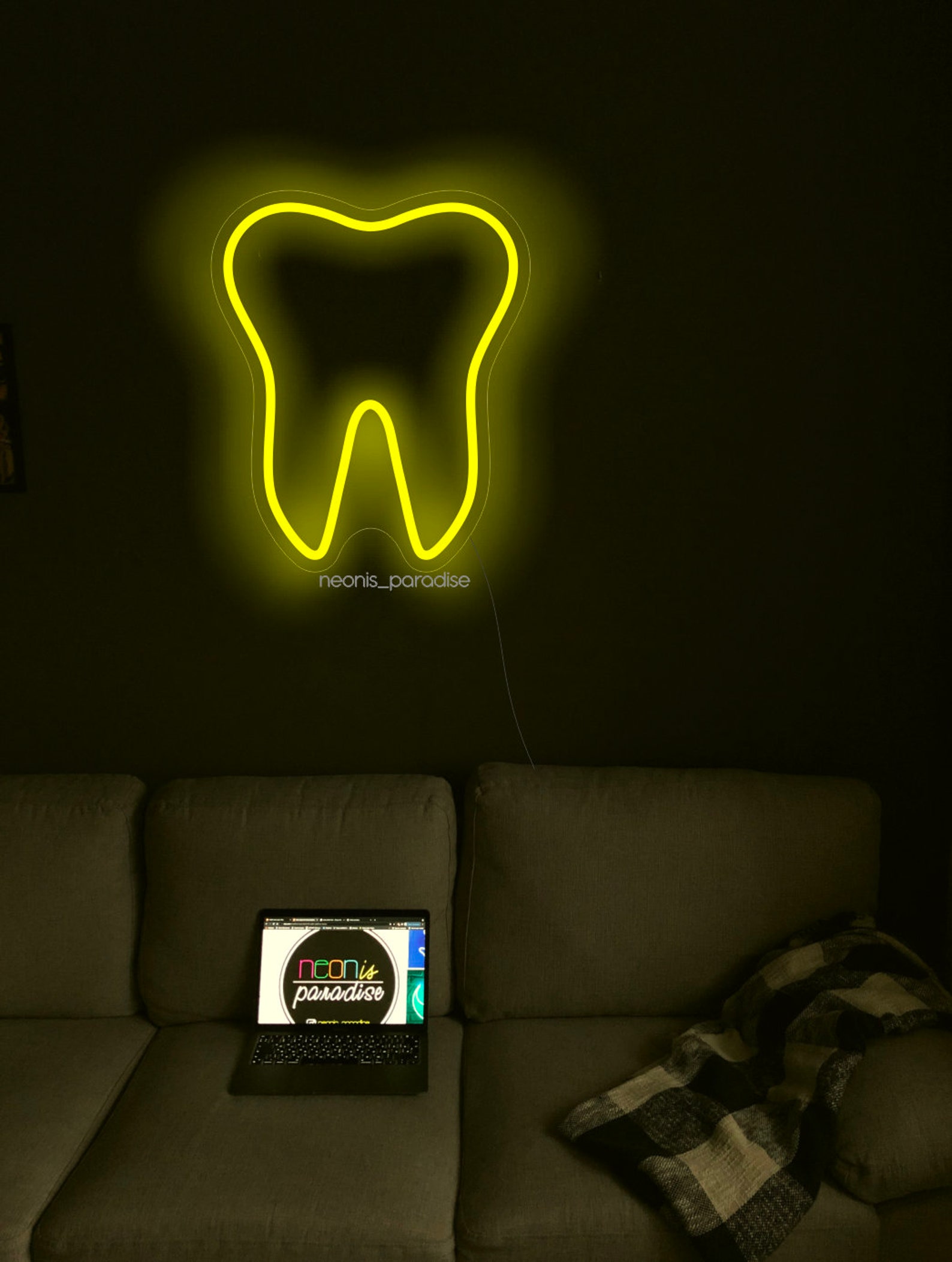 Tooth Neon Sign Dentist Office Decor Sign Custom Dental - Etsy