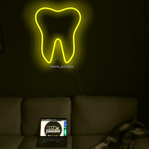 Tooth Neon Sign Dentist Office Decor Sign Custom Dental - Etsy