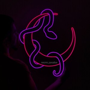 Snake Neon Sign, Animal Neon Sign, Snake Neon Light, Custom Neon Sign ...