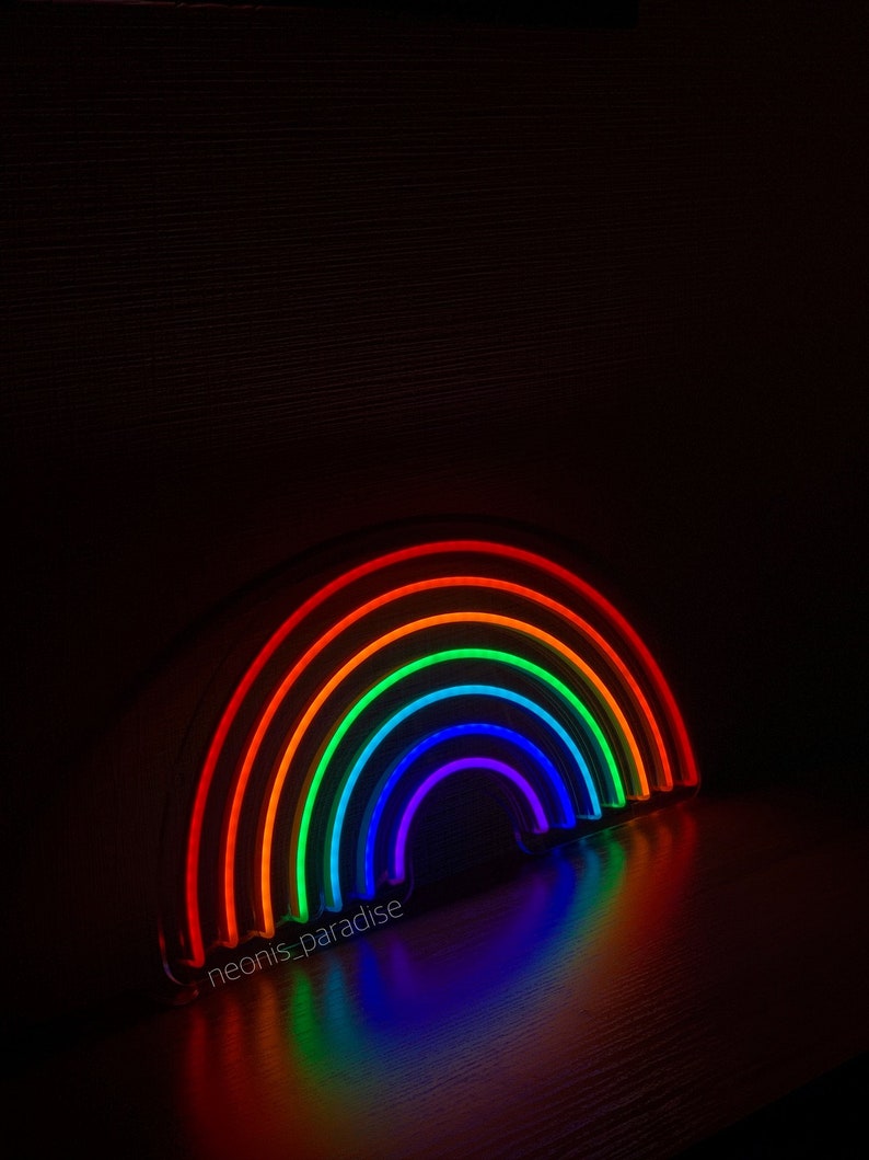 Rainbow Neon Sign Rainbow Flag Led Neon Sign LGBT Neon Sign - Etsy