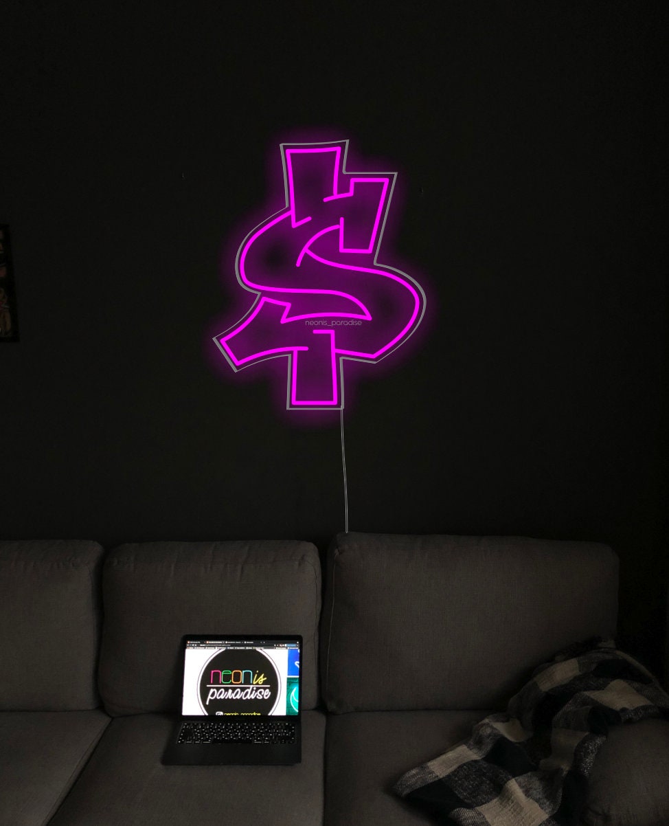 Dollar Neon Sign Money Led Neon Custom Neon Sign Lucky - Etsy