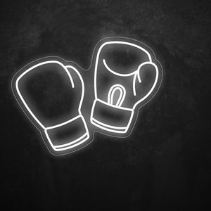Boxing Gloves Led Neon Sign, Mitt Neon Sign, Sport Neon Sign, Boxing ...