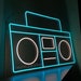 Boombox Wall Neon Sign Cassette Tape Player Led Neon Sign - Etsy