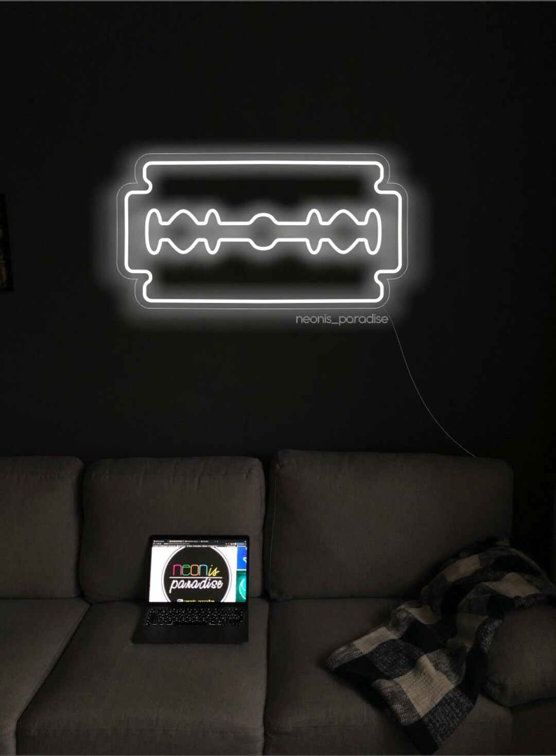 Razor Neon Sign, Blade Sign, Barber Shop LED Neon - Etsy UK