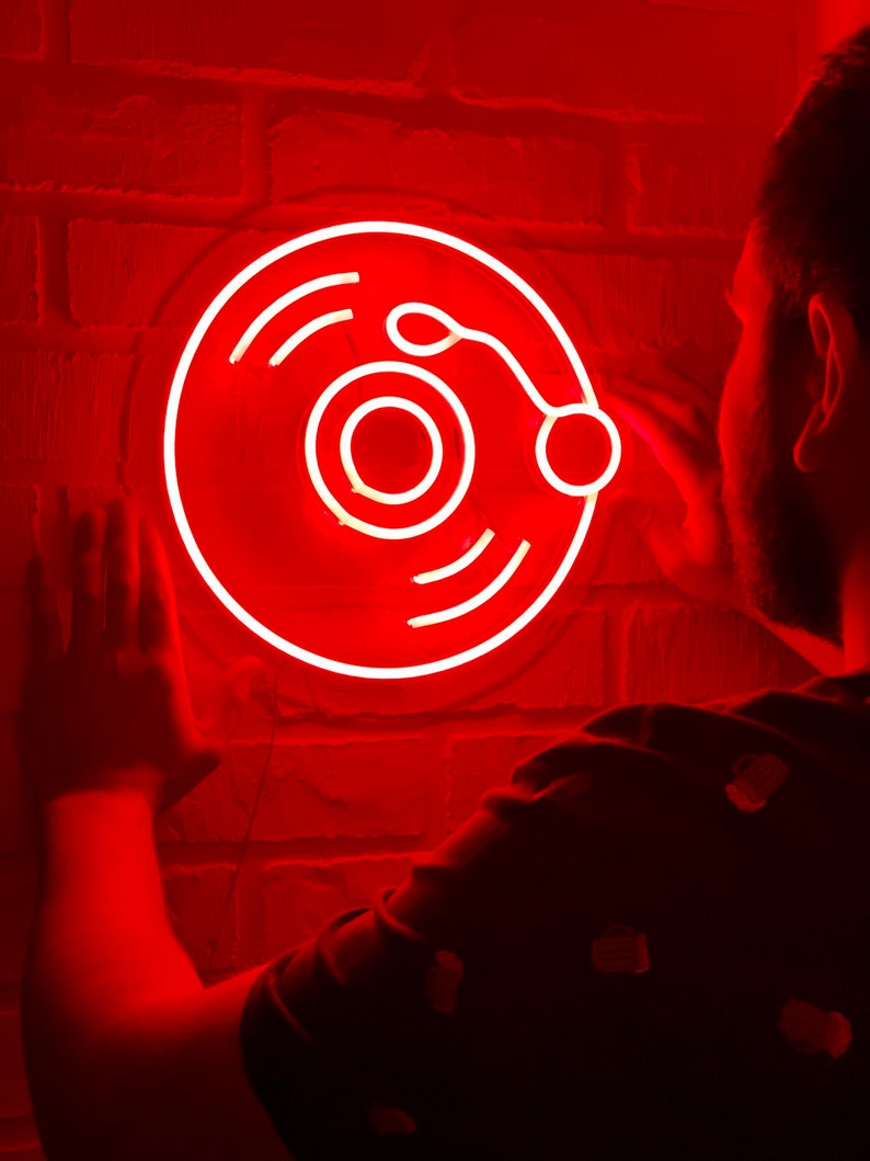 Vinyl Record Led-neon Wall Neon Decor Custom Bedroom Led Neon | Etsy