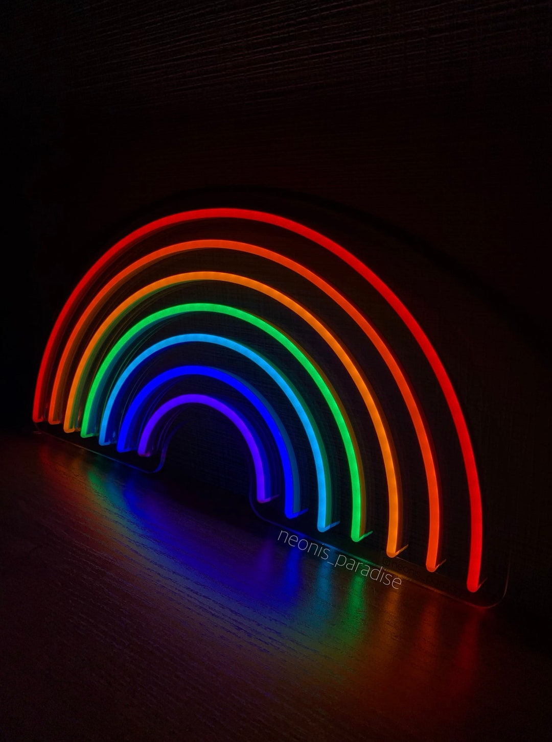 Rainbow Neon Sign, Rainbow Flag Led Neon Sign, LGBT Neon Sign, Nature ...