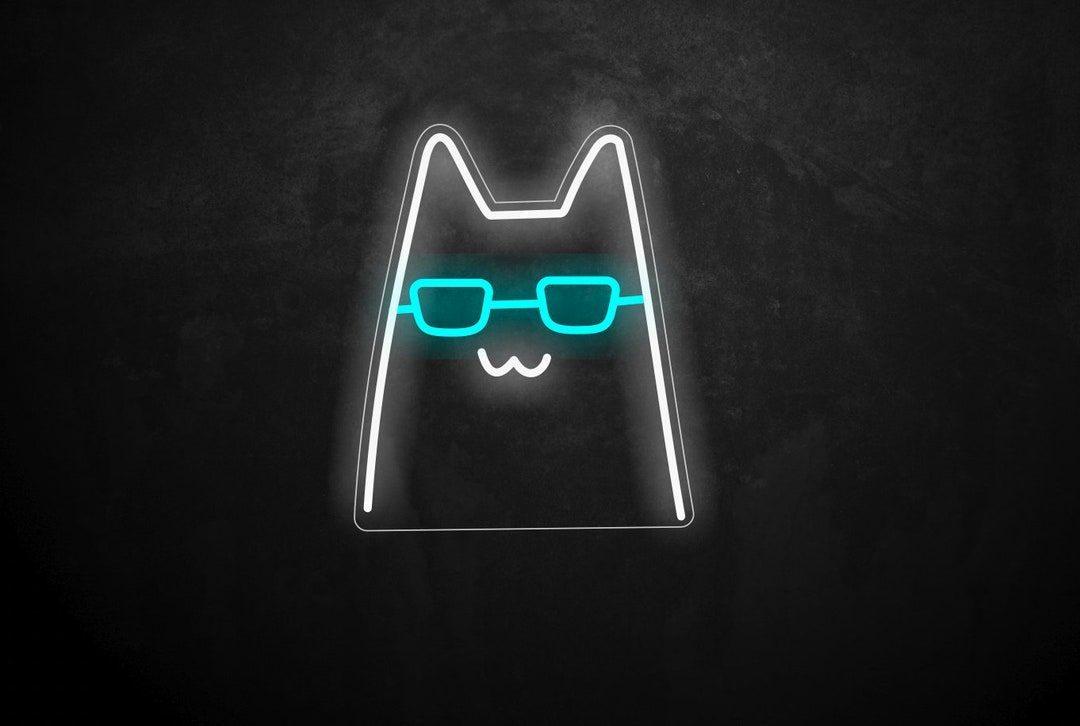 Cute Cat Neon Sign, Pet Custom Neon Sign, Led Wall Neon Decor, Meow ...