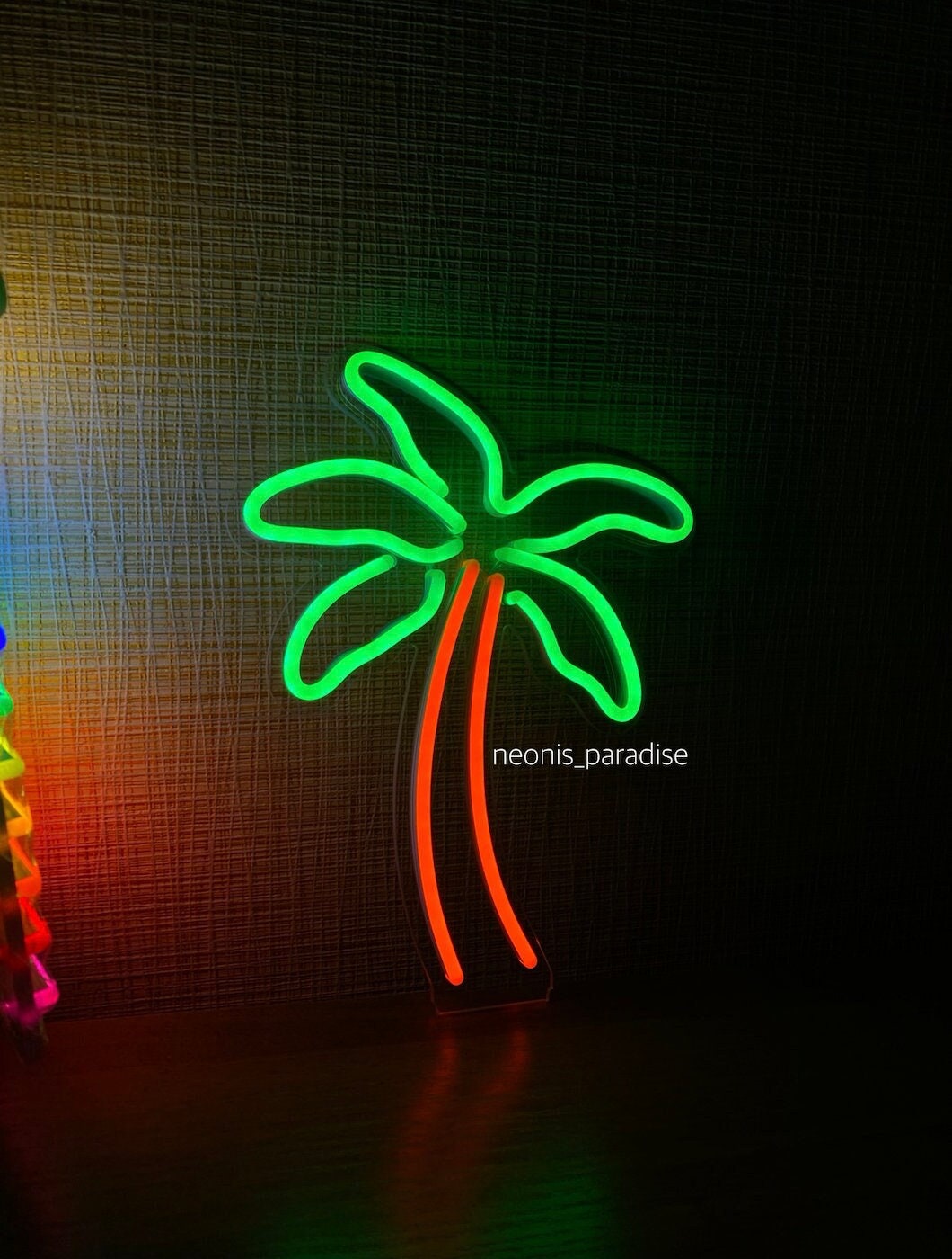 Palm Neon Sign Palm Tree Home Sign Tropical Neon Sign Beach - Etsy