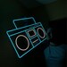 Boombox Wall Neon Sign Cassette Tape Player Led Neon Sign - Etsy
