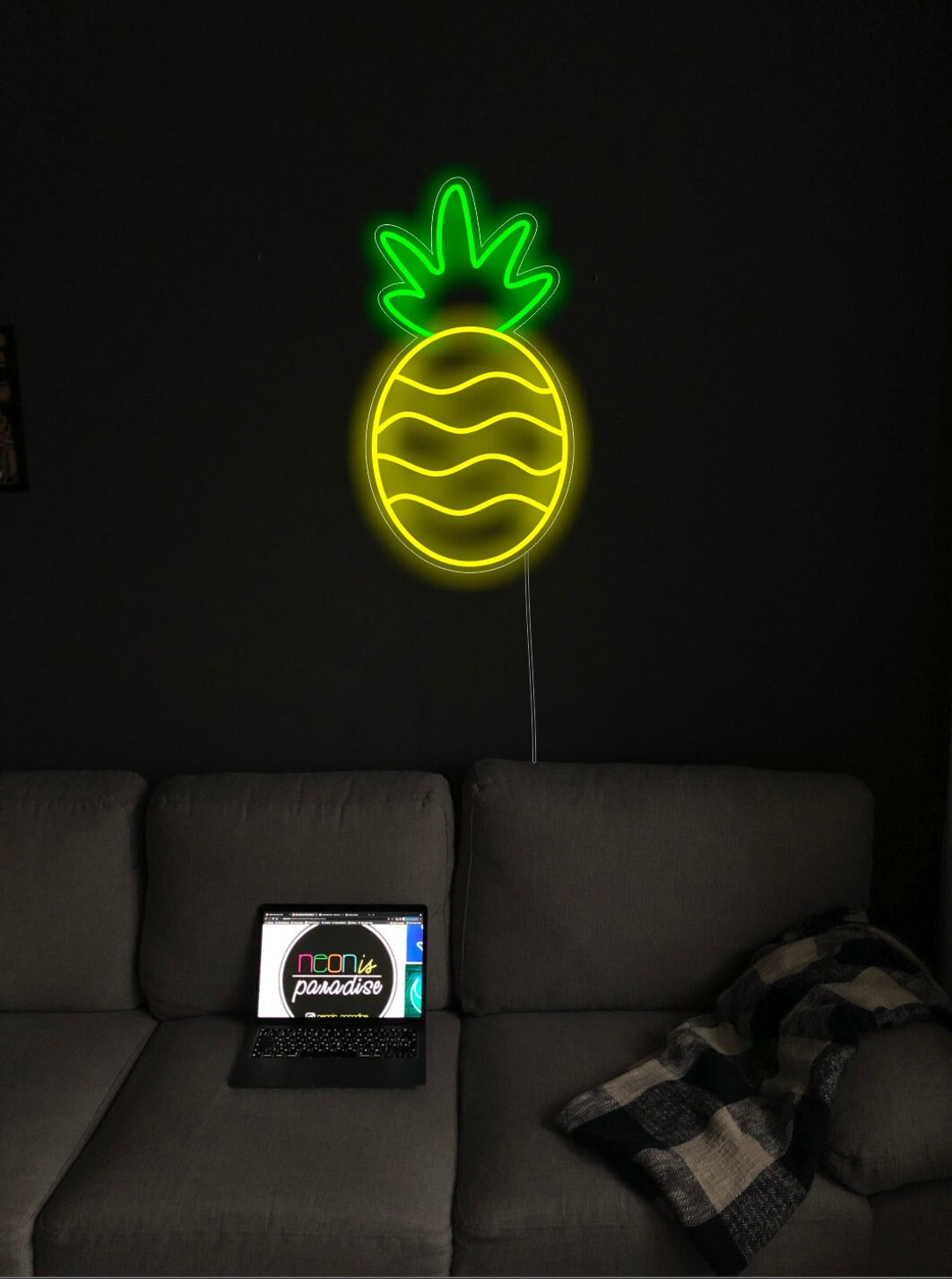 Pineapple Led Neon Sign, Fruits Neon Sign, Food Neon Sign Tropical Led ...