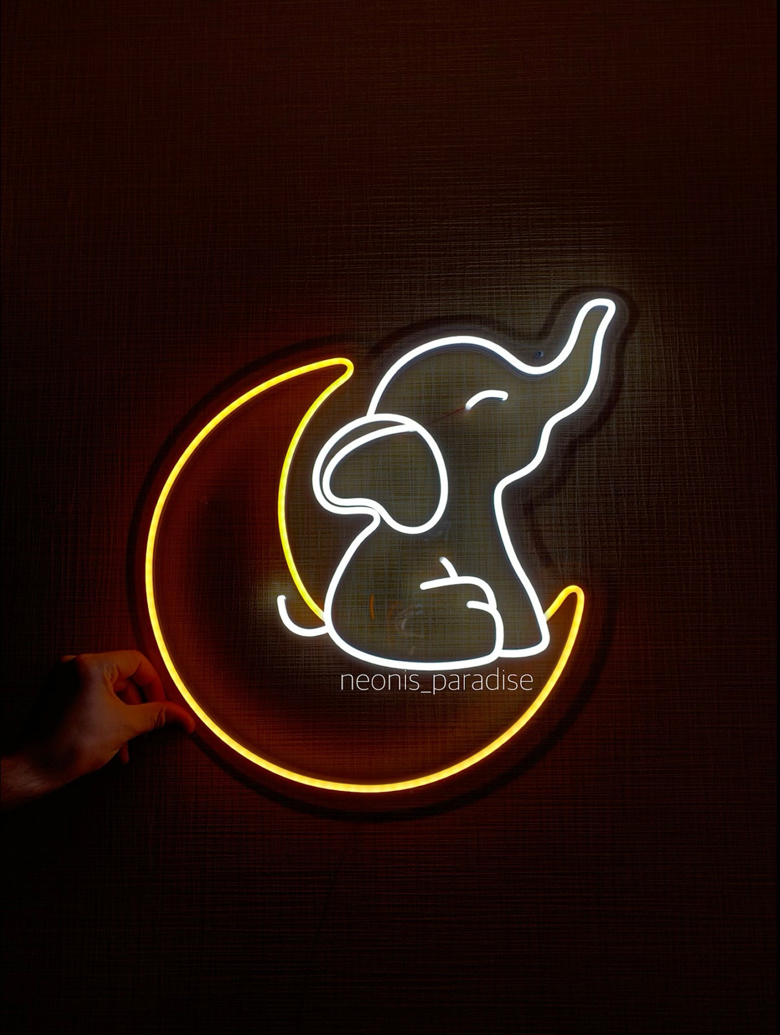 Elephant Neon Sign Animal Sign Baby Neon Sign Nursery Decor - Etsy