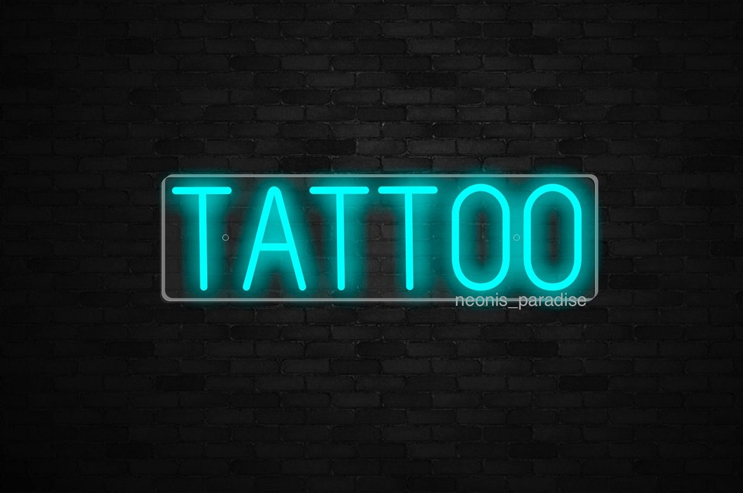 Tattoo LED Neon Sign, Tattoo Open Neon Sign, Tattoo Studio Led Neon ...