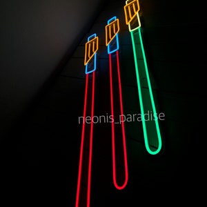 Sword Neon Sign, Saber Neon Sign, Movie Fans Sign, SW Neon Decor, Movie ...