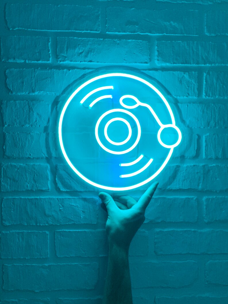 Vinyl Record Led-neon Wall Neon Decor Custom Bedroom Led Neon | Etsy