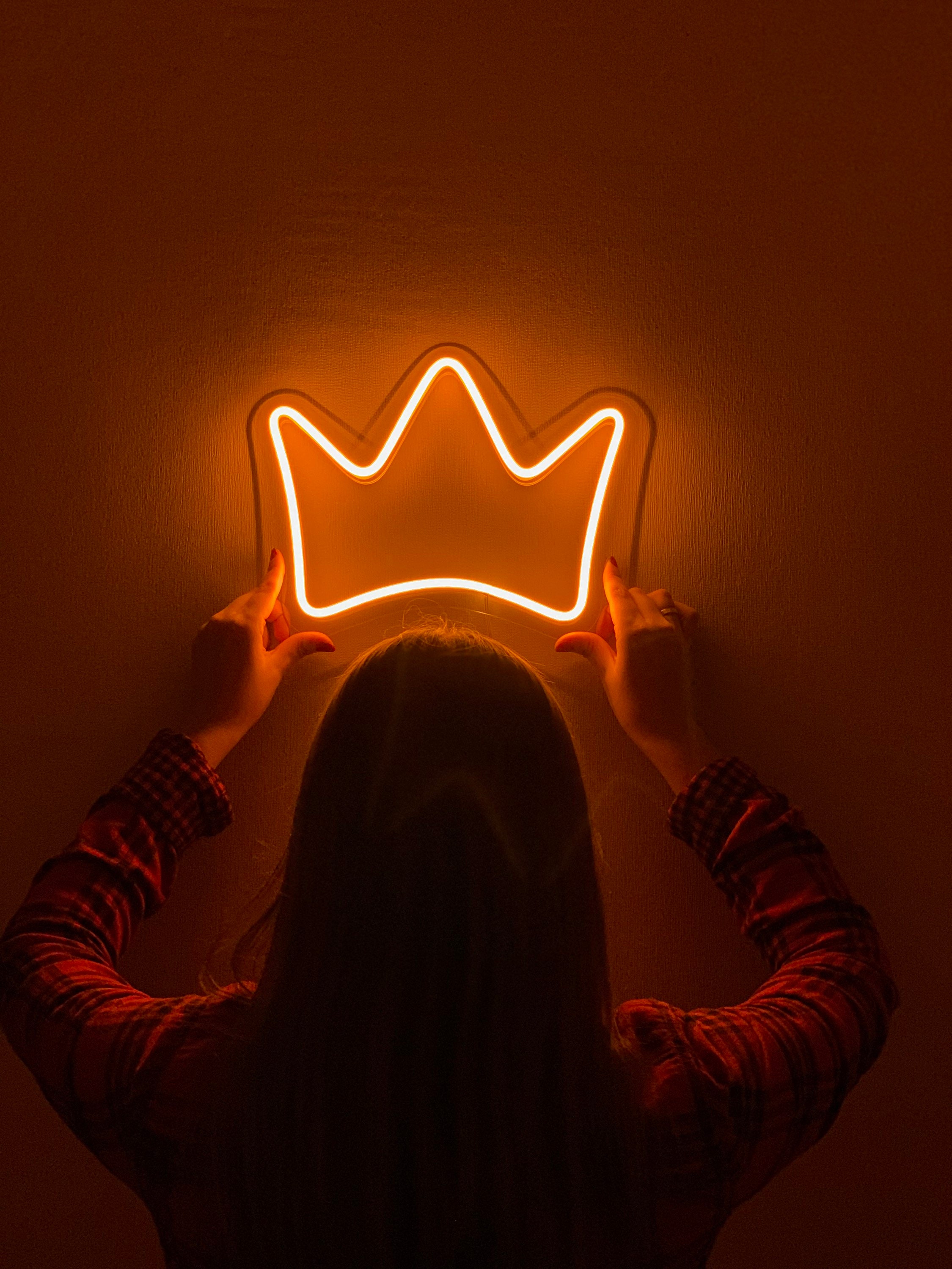 Crown neon sign wall neon decor Queen princess decoration | Etsy