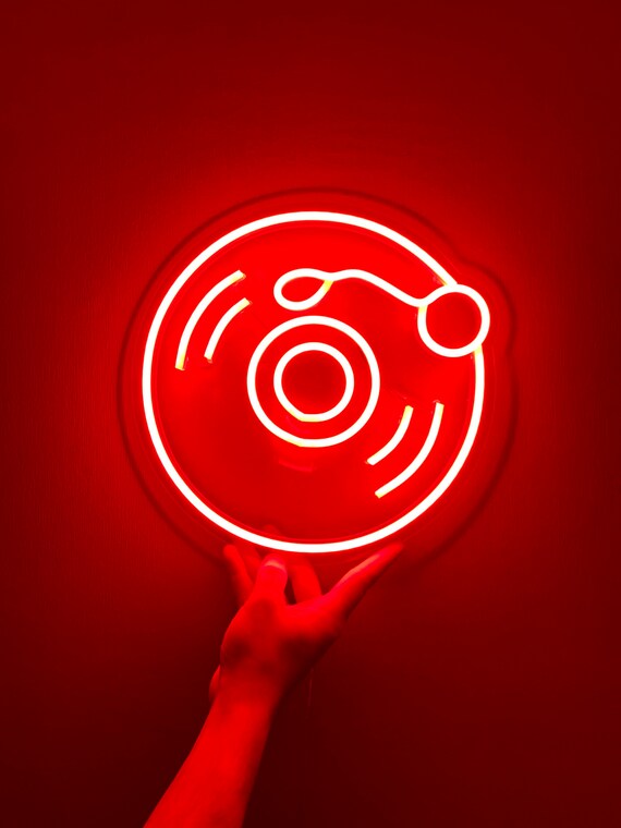 Vinyl Record Led-neon Wall Neon Decor Custom Bedroom Led Neon | Etsy