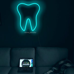 Tooth Neon Sign Dentist Office Decor Sign Custom Dental - Etsy