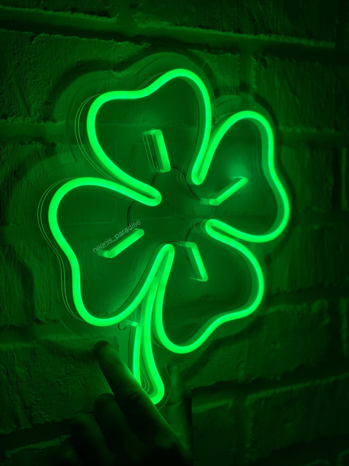 Clover Leaf Neon Sign Shamrock Neon Sign Leaf Green Neon - Etsy