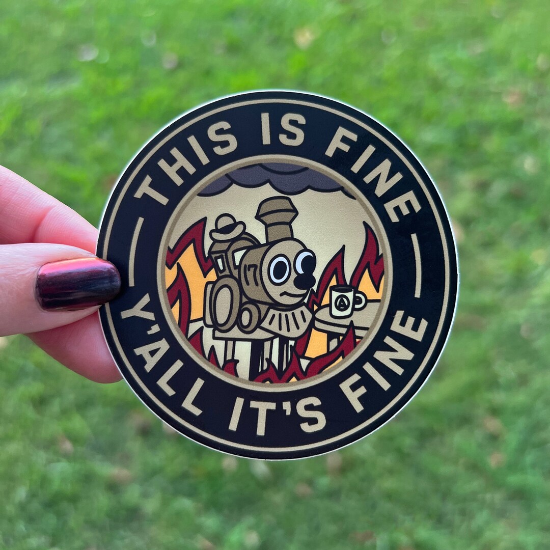 AUFC This is Fine Sticker - Etsy