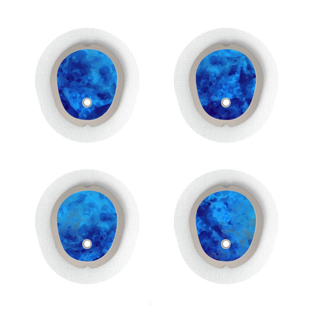 Dexcom G7 Sensor Sticker deep Blue 4pk - Etsy
