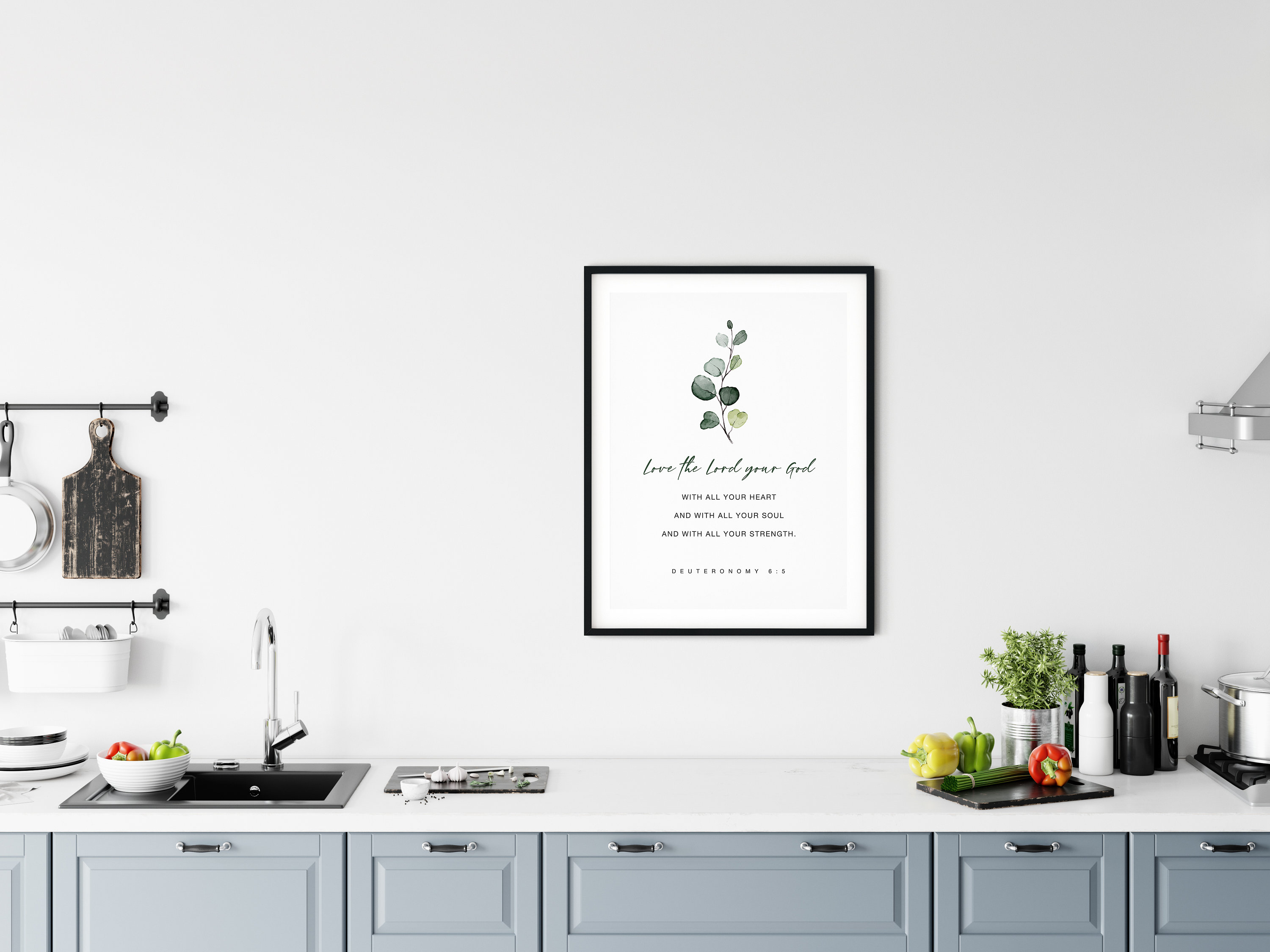 Deuteronomy 6:5, Love the Lord Your God, Printable Scripture Wall Art ...
