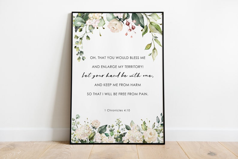 1 Chronicles 4:10 | the Prayer of Jabez - Etsy