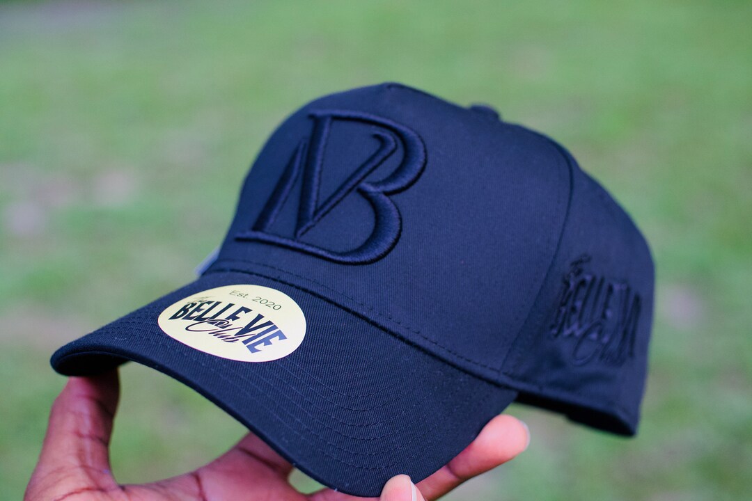 Big BV Belle Vie All Black BV Embroidered Snapback Hat La Vie Est Belle ...